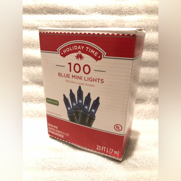 Holiday Time | Holiday | Blue Mini Lights | Poshmark